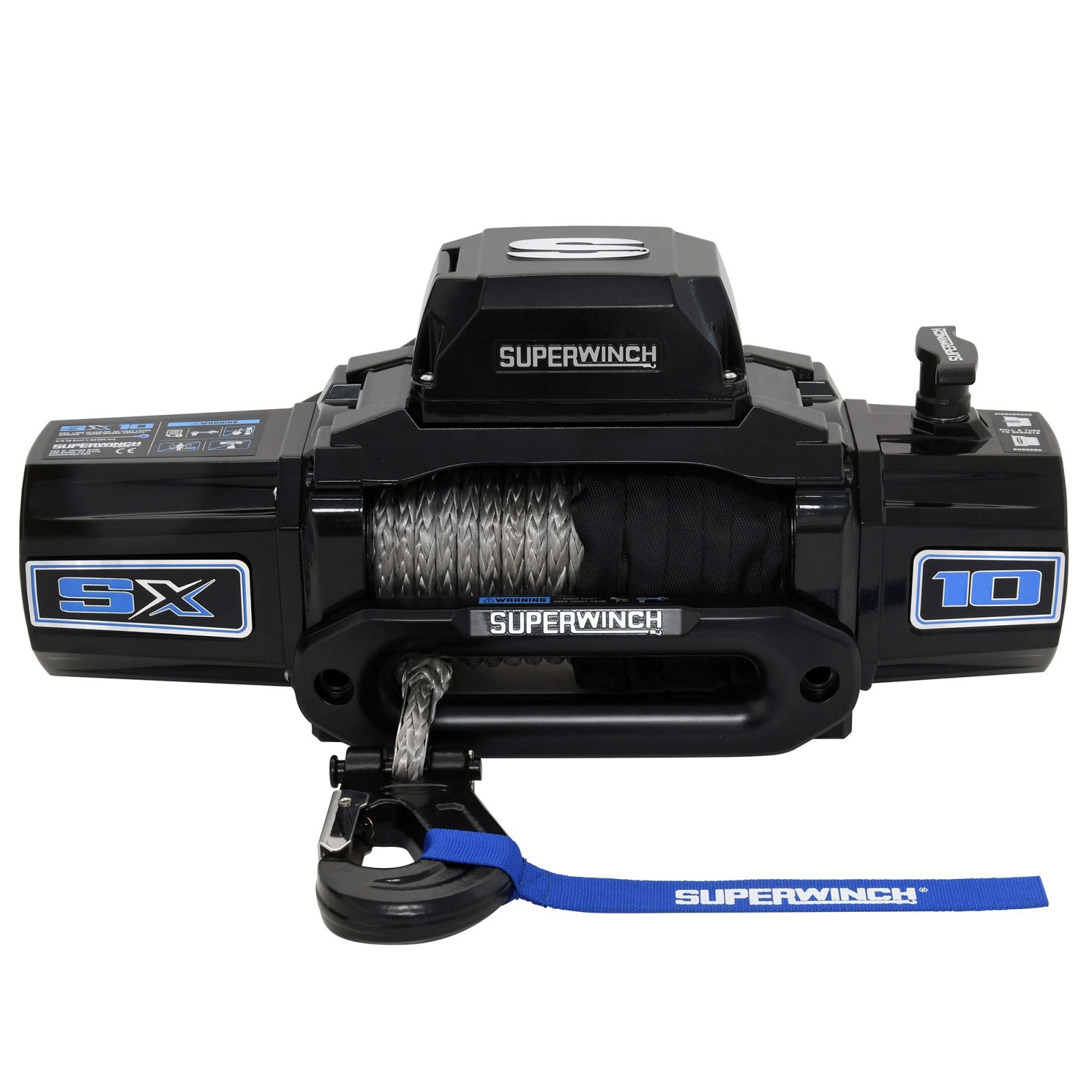Superwinch SX10SR 12V DC 10,000lb Synthetic Rope Winch Black 1710203 ...